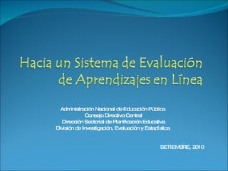 Evaluación en línea - 2° y 6°. XO - Plan CEIBAL. | PPT