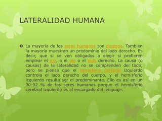 LATERALIDAD EN LOS NIÑOS | PPTX