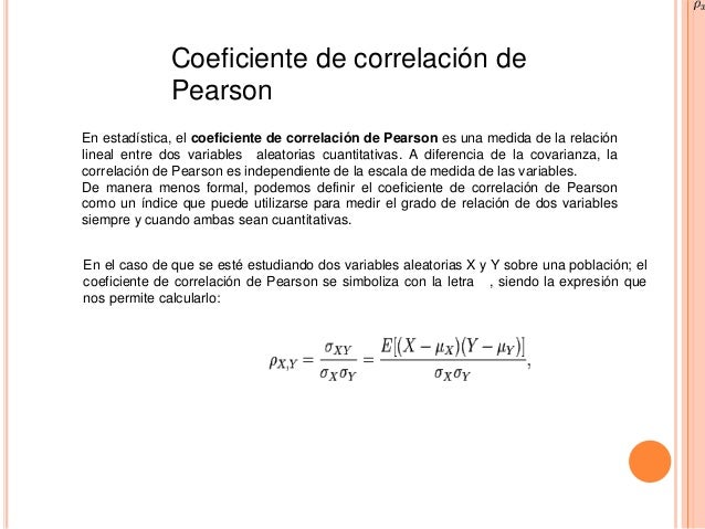 Coeficientes De Correlacion De Spearman Y Pearson - ZOHAL