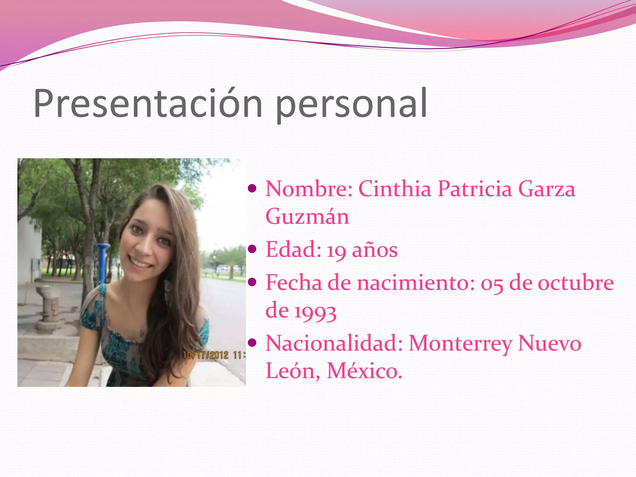 Presentación personal | PPT