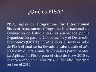 Presentación pisa | PPTX