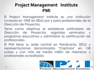 Presentación PMI | PPTX