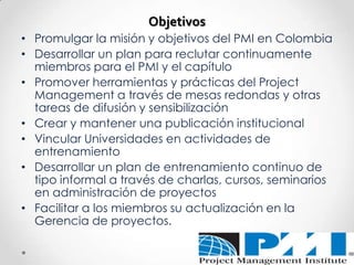 Presentación PMI | PPTX