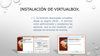 Instalación de Windows 7 usando virtualbox | PPTX