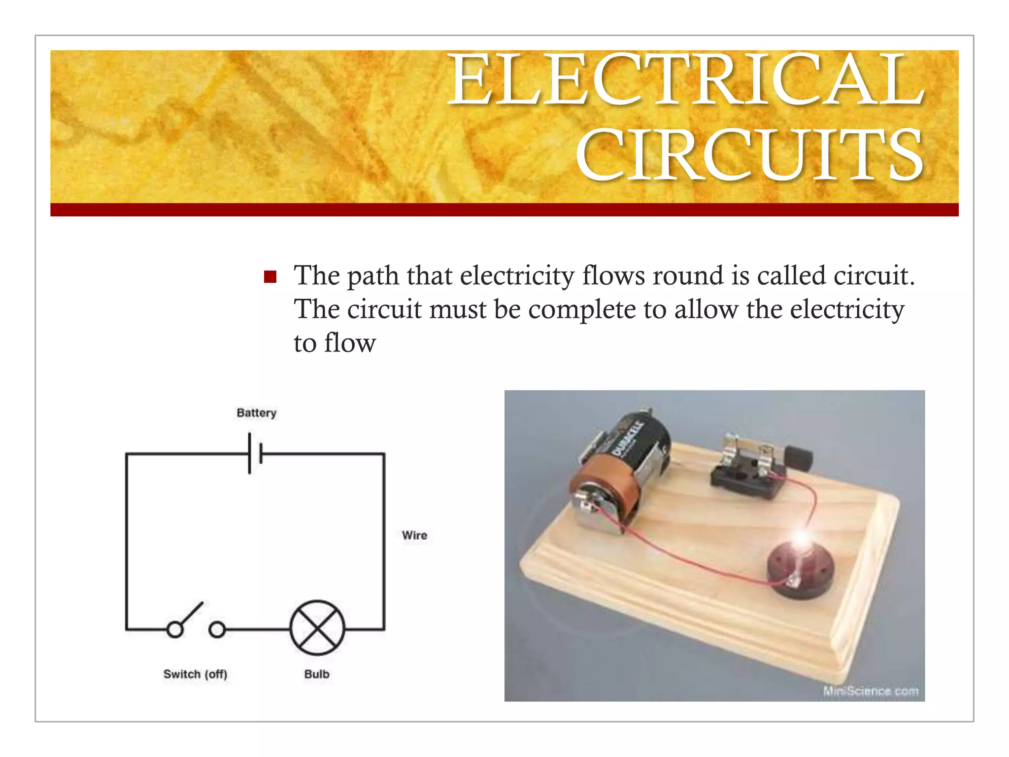 Presentación power point electricity | PPTX