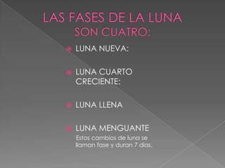 Presentación power point la luna | PPTX