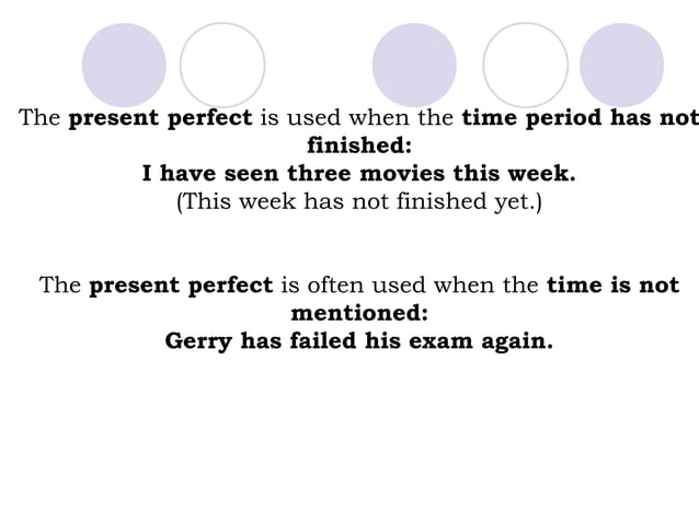 Presentación presente perfecto | PPT