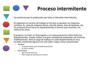 Presentación procesos lineales e intermitentes | PPTX