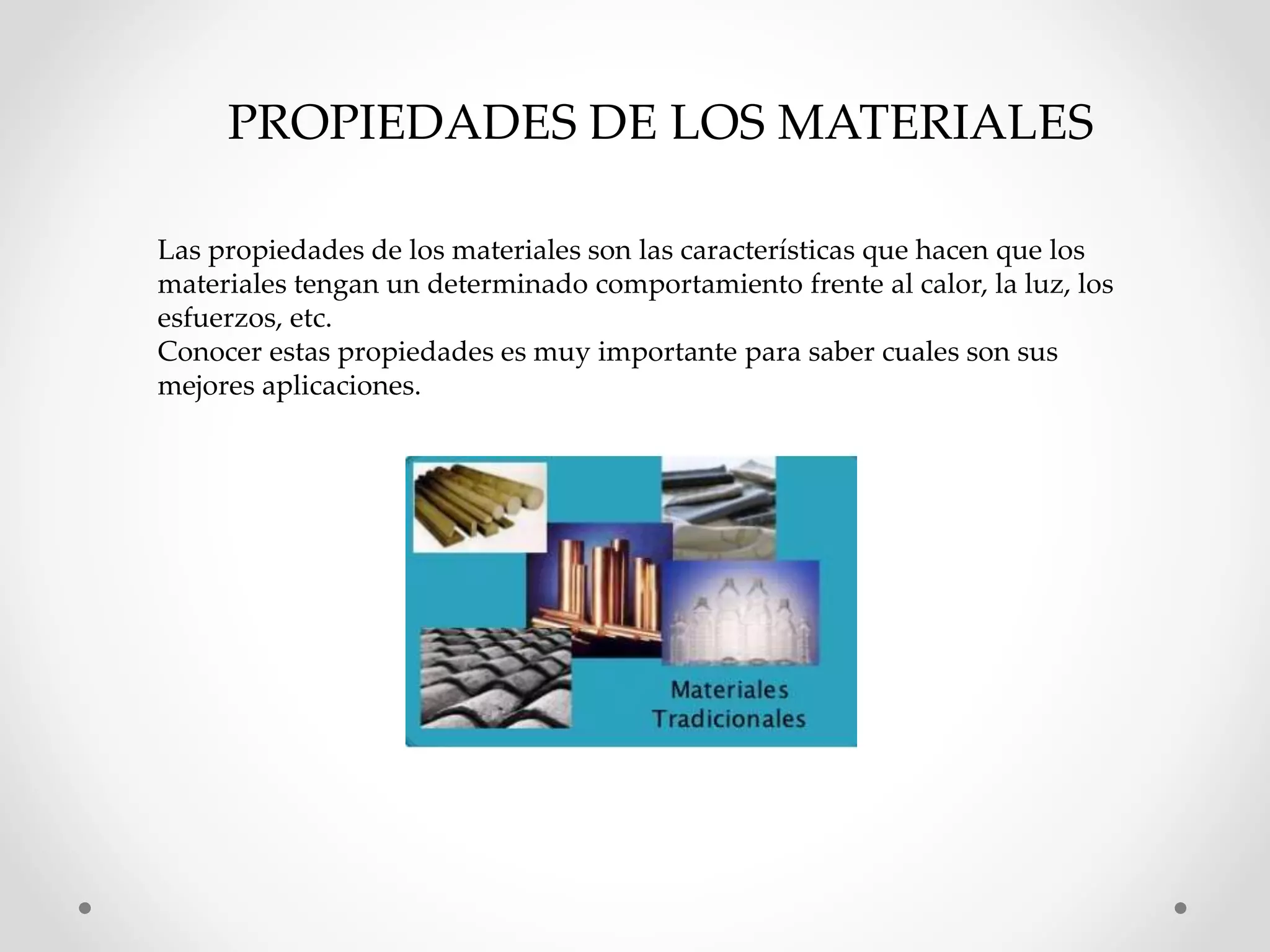 Presentación Propiedades de los Materiales | PPT