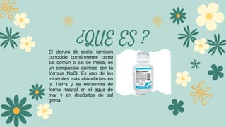 que es cloruro de sodio para una exposición | PDF