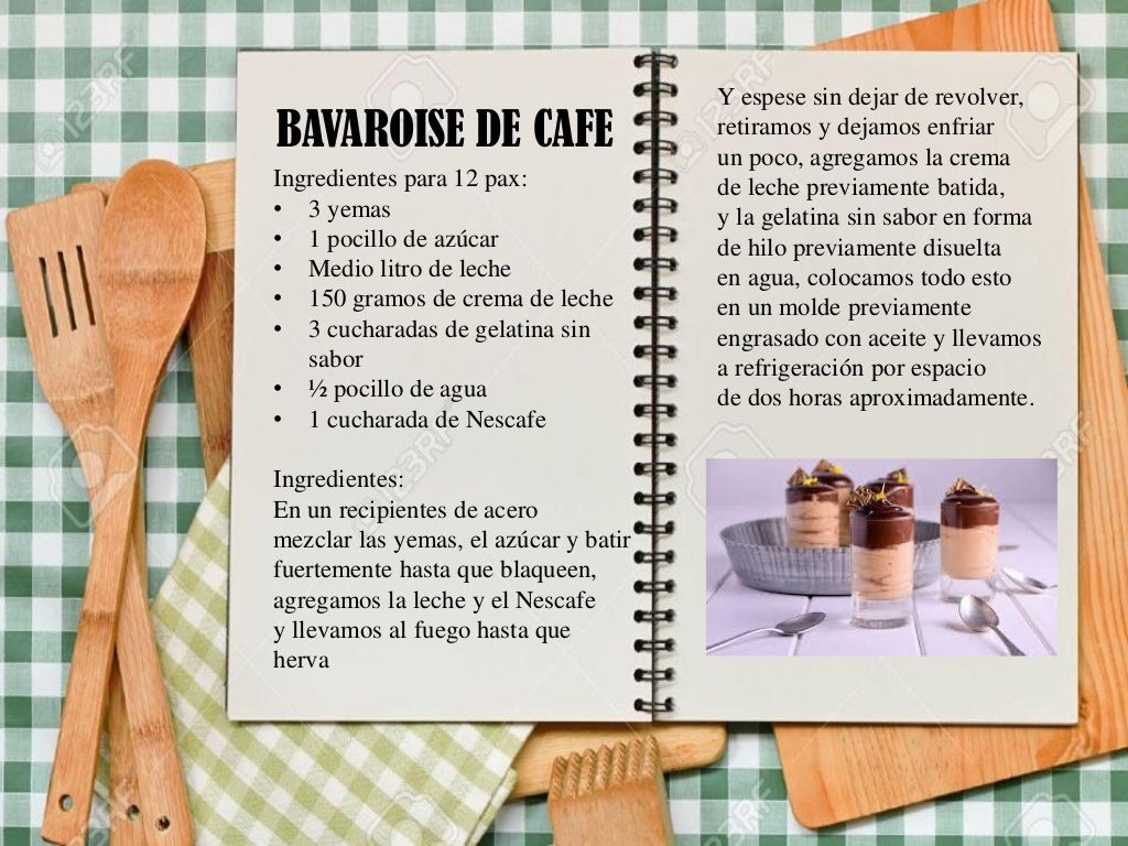 Presentación recetario
