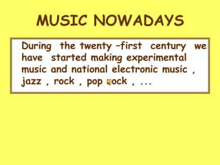 Past and Present in music | PPT