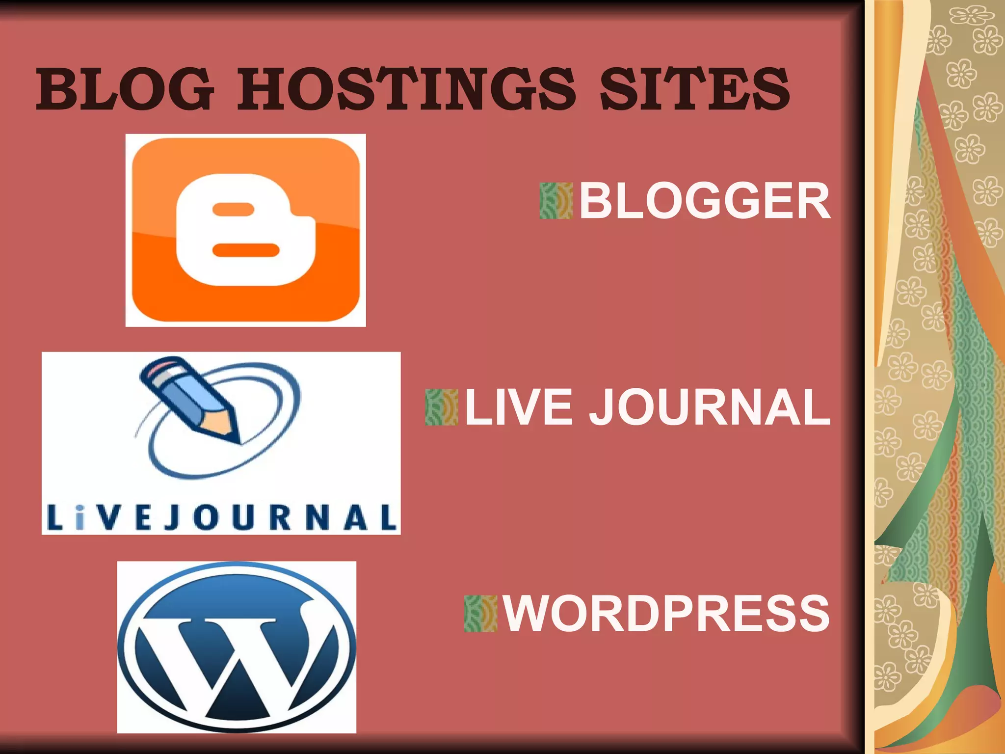 Presentation on blogs | PPT