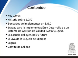 Presentación SGC | PPT
