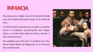 Presentación sobre " SANTA ROSA DE LIMA" | PPTX