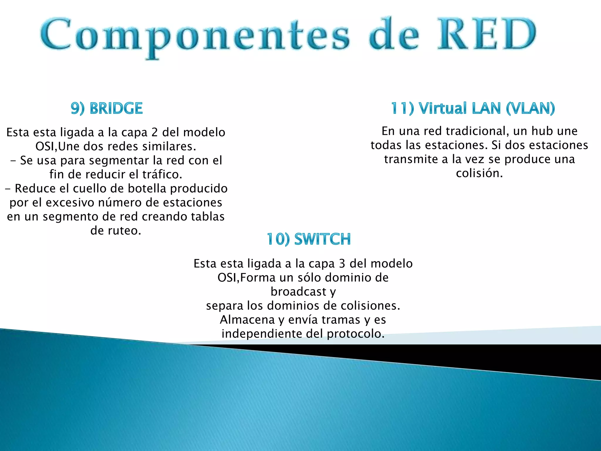 Modelo OSI y sus protocolos y componentes de red | PPT