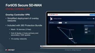 presentación Secure SD WAN FORTINET RESUMIDA | PDF
