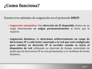 Presentación Servidor DHCP | PPTX