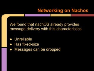 NachOS 3 - Practical presentation | PDF | Email | Internet