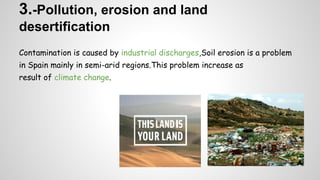 The 4 main environmental problems in Spain | PDF