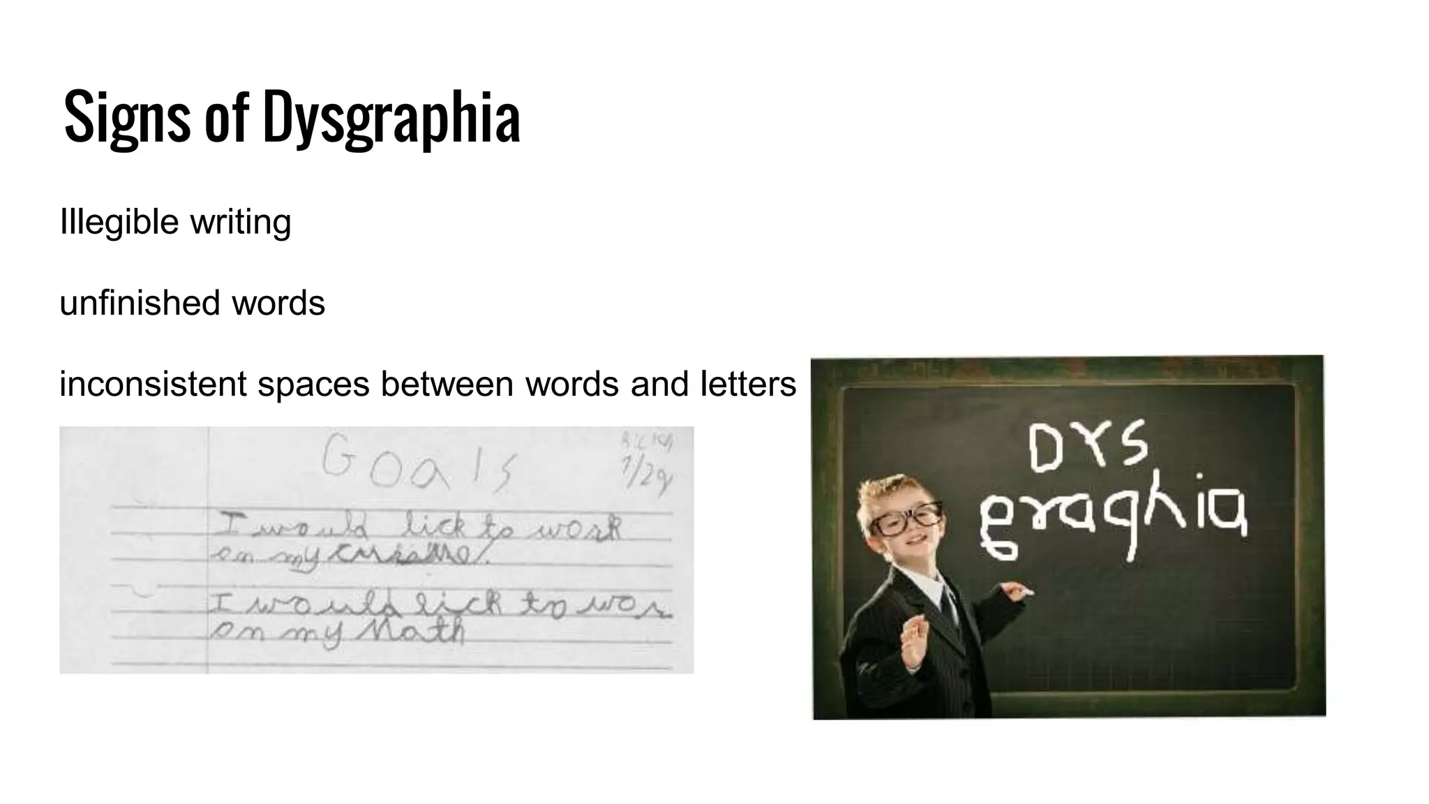 Dysgraphia | PPT