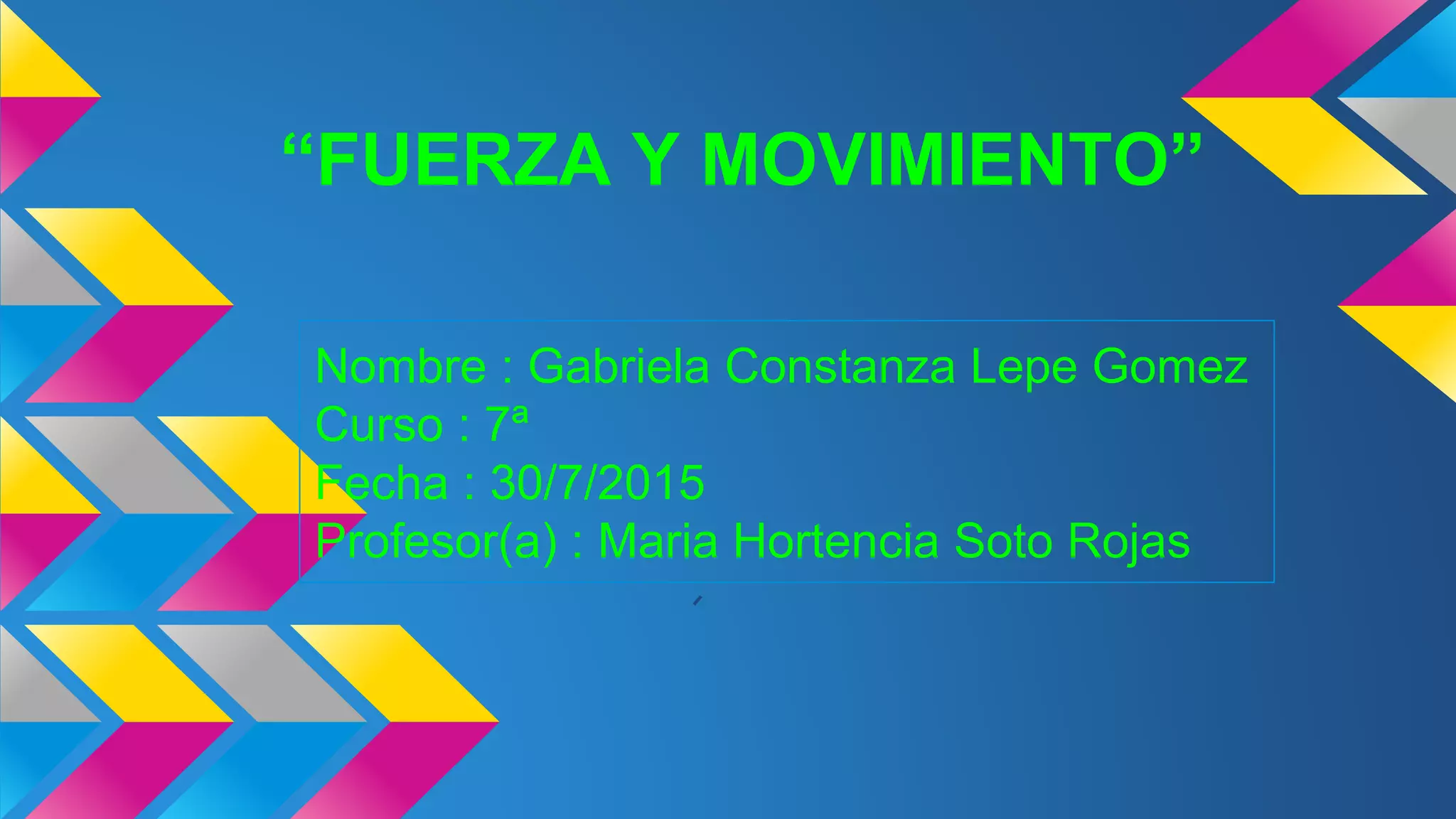 Fuerza Y Movimiento | PPTX