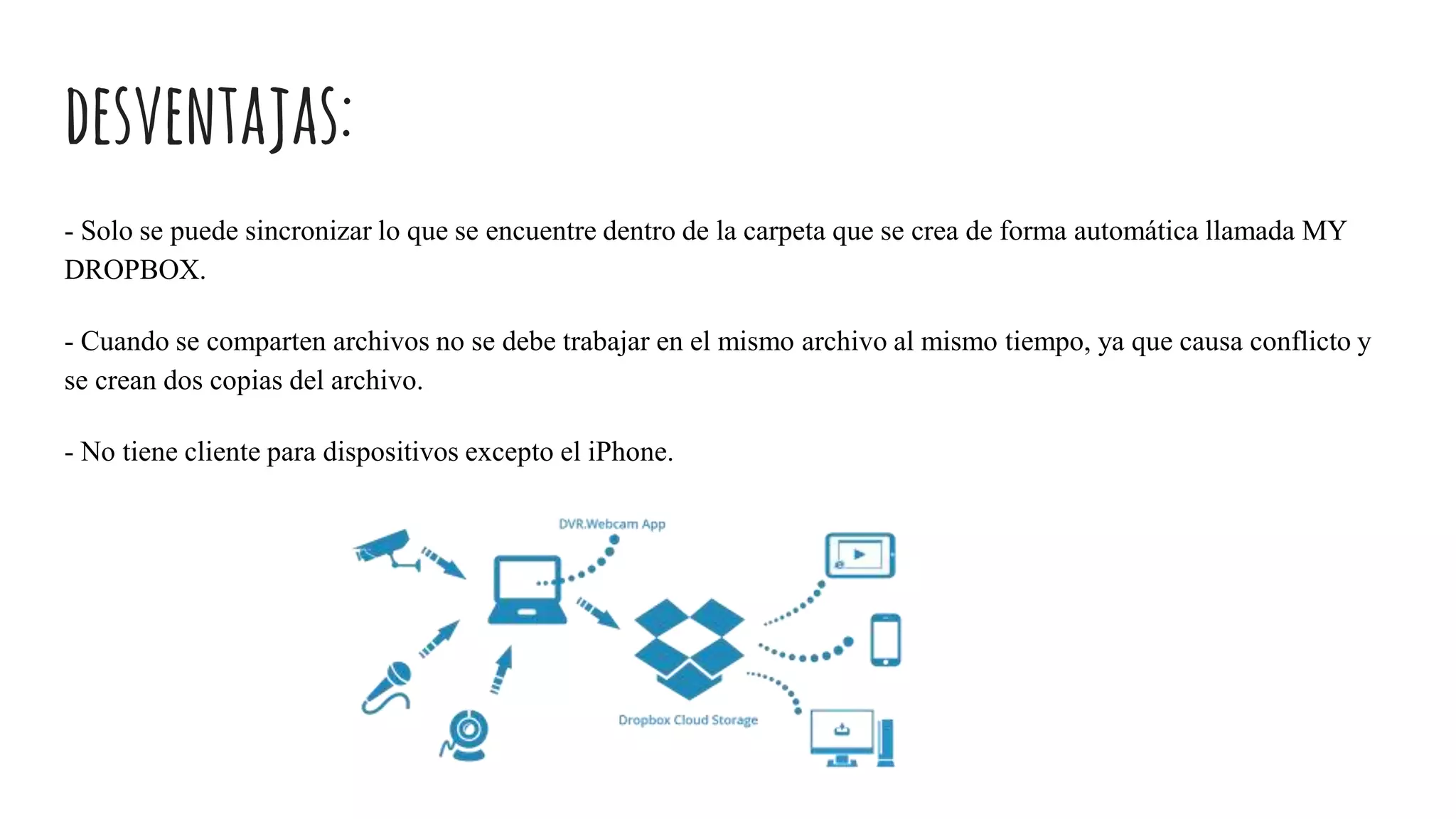 Caracteristicas de Dropbox (Ventajas y Desventajas) | PPTX