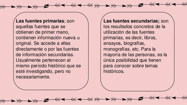Fuentes Primarias