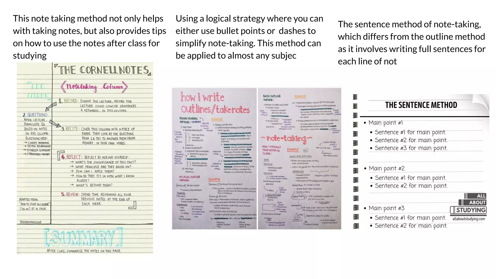 note taking strategies | PDF