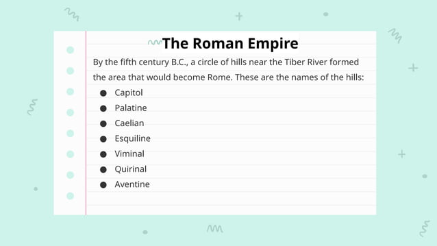 ROMAN EMPIRE-Main characteristics of Roman Empire for middle school | PPTX