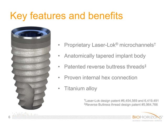 Presentaciòn sistema de implantes biohorizons | PPTX | Dental Health ...