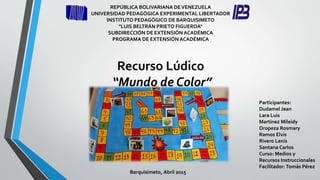 Juego Mundo de Colores | PPTX