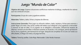 Juego Mundo de Colores | PPTX