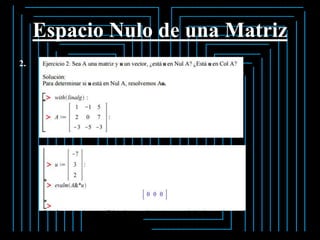 Presentación sobre Espacios Vectoriales. | PPTX