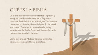 Presentación sobre la Biblia - Su significado y sus partes..pptx
