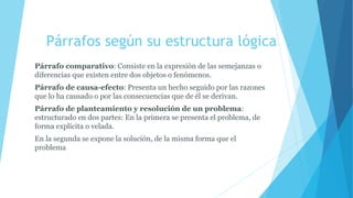 PRESENTACIÓN SOBRE TIPOS DE PÁRRAFOS..pptx