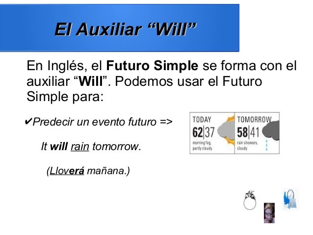 Presentación sobre will & going to
