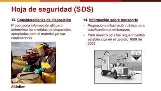 Presentación sustancias químicas peligrosas | PPTX