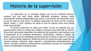 El supervisor y La supervision | PPTX