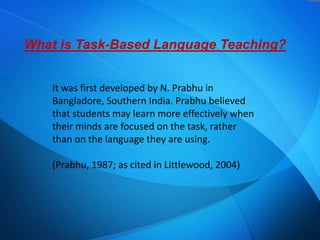 task-based language teaching | PPTX
