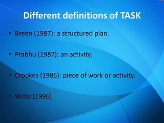 Task-based Language Teaching | PPTX