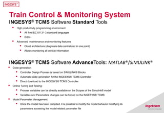 TCMS Presentation (Train Control & Monitoring Systems) | PPTX