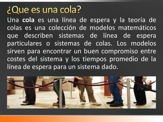 Presentación teoria de colas | PPTX