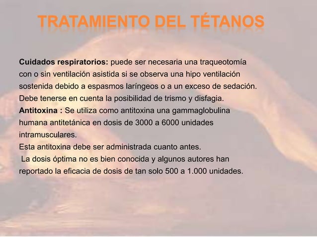 Presentación tetanos | PPTX