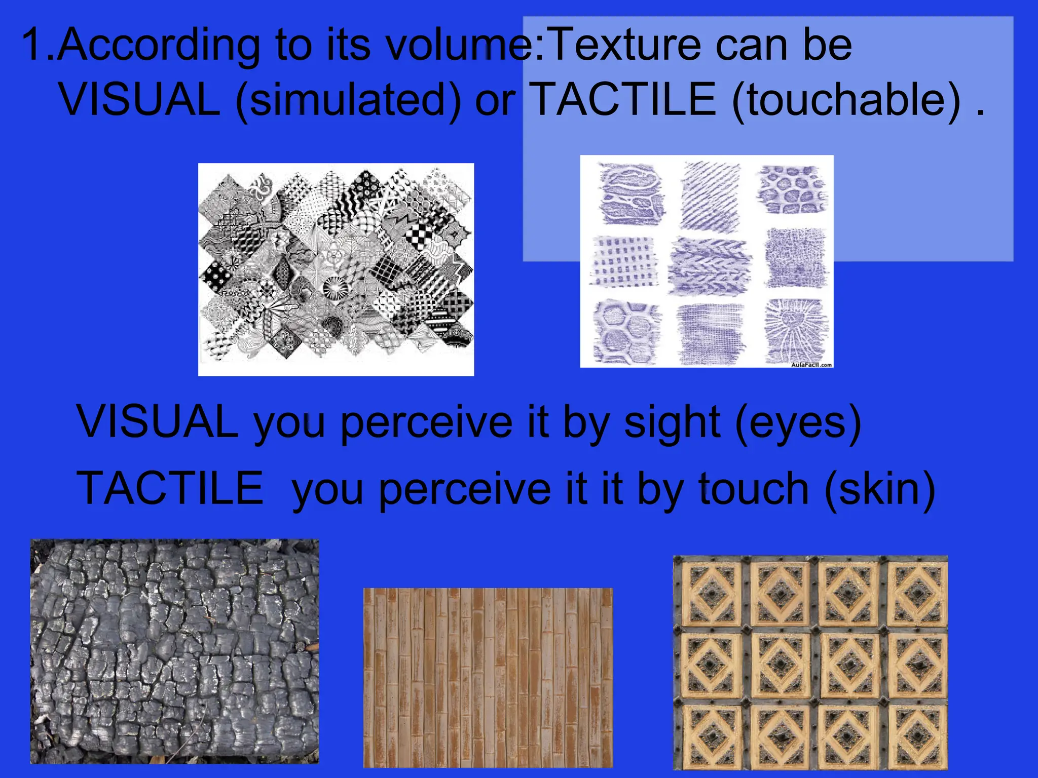 Presentation: the textures | PPT