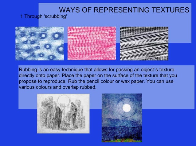 Presentation: the textures | PPT