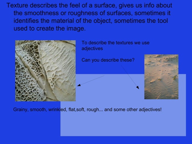 Presentation: the textures | PPT