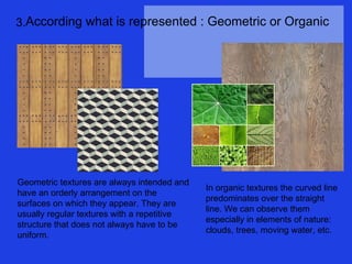 Presentation: the textures | PDF