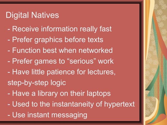 Digital Natives vs Digital immigrants | PPS