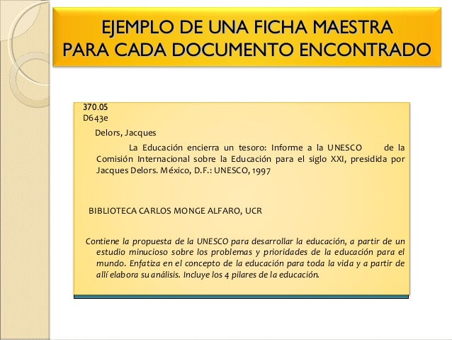 Tipos de fichas ejemplos - Imagui